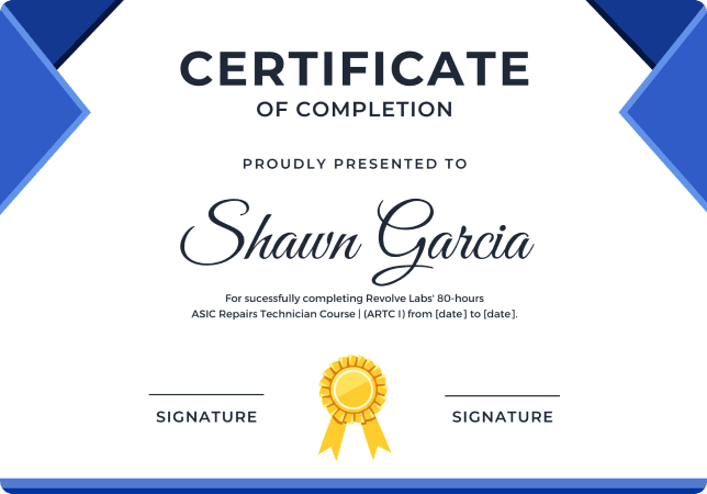 ASIC Repair Training Course | Revolve Labs